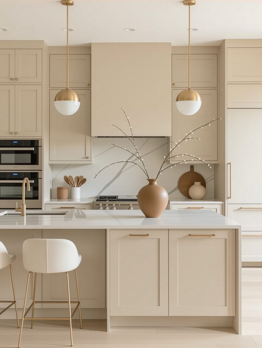20 Chic Beige Kitchen Cabinets Taking Over Instagram Feeds