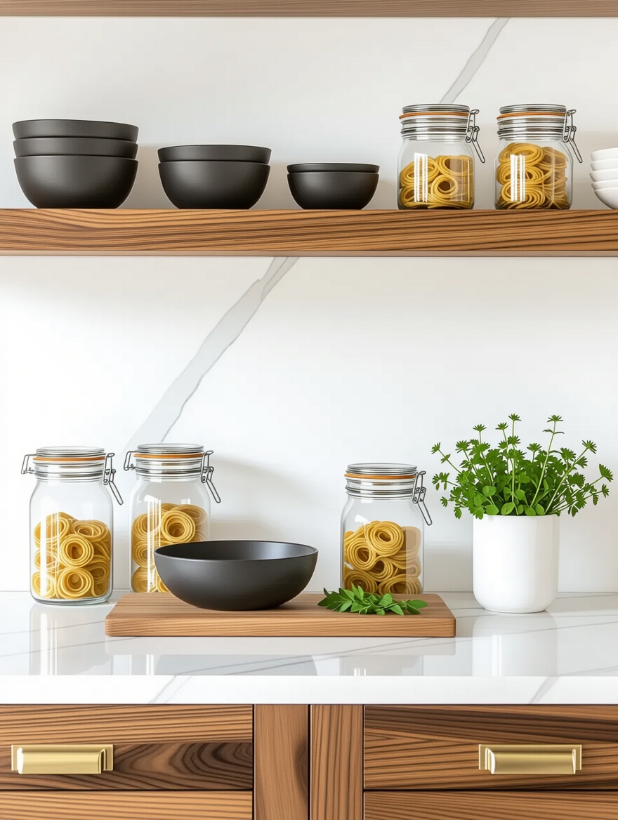 14 Open Shelf Kitchen Arrangements That Look Expensive